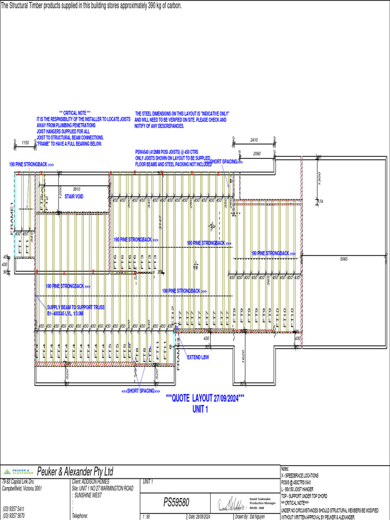 PS59580@Layout Plan | PDF | Structural Engineering | Carpentry