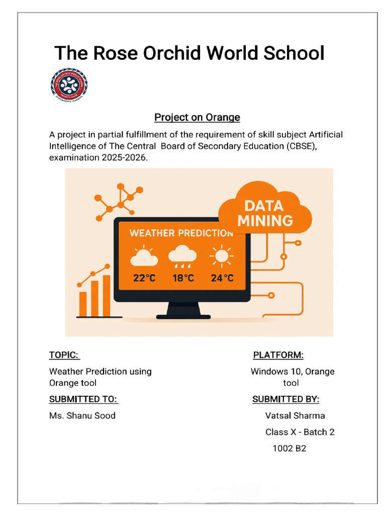 Weather Prediction. Orange 2.0 | PDF