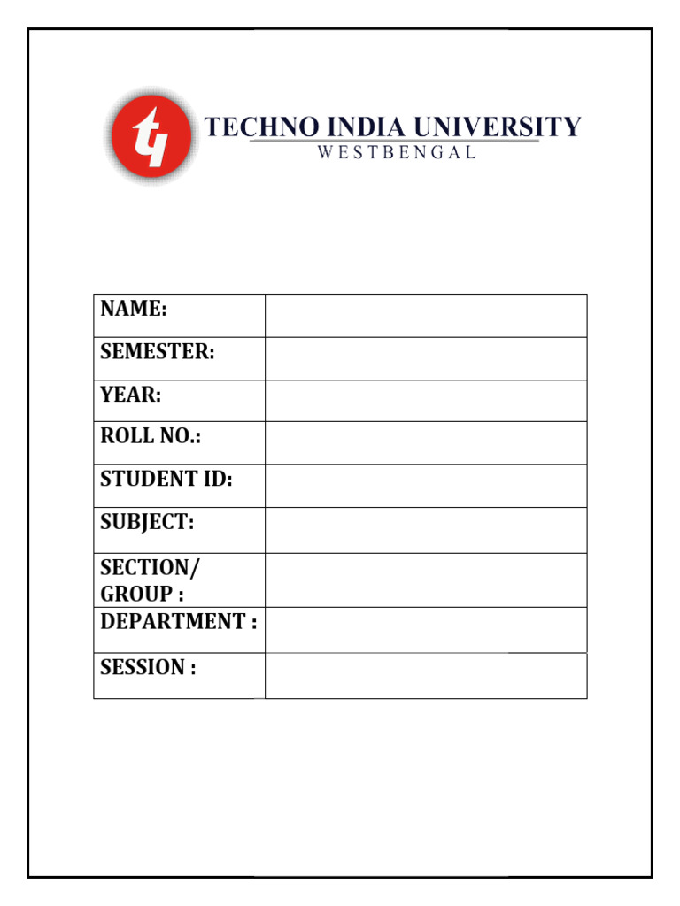 Lab Copy Front Page Techno | PDF