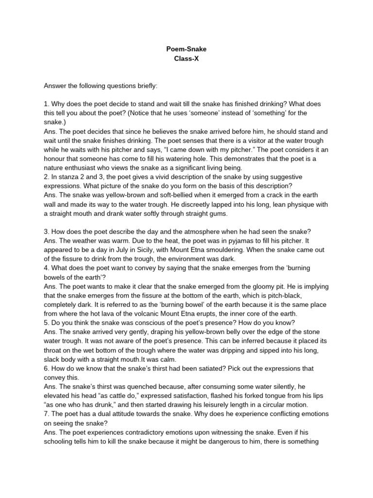 Poem-Snake | PDF