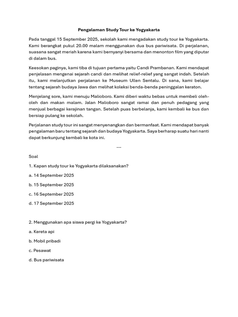 Soal Latihan Bab 3 | PDF