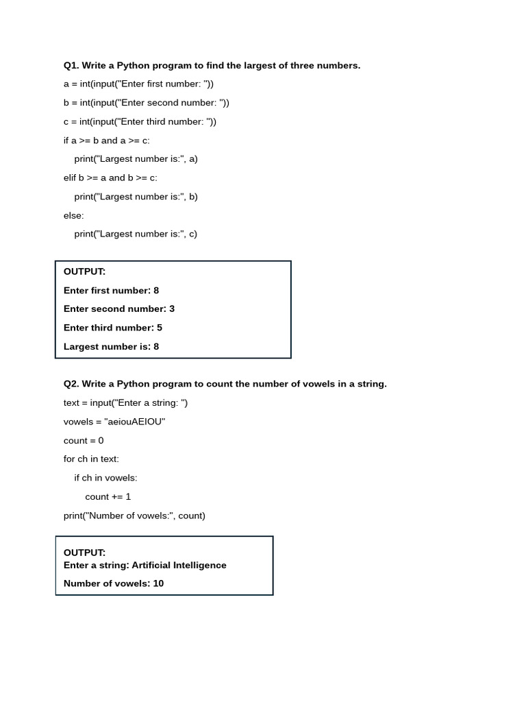 Class 10 AI Practical File | PDF | Computer Programming