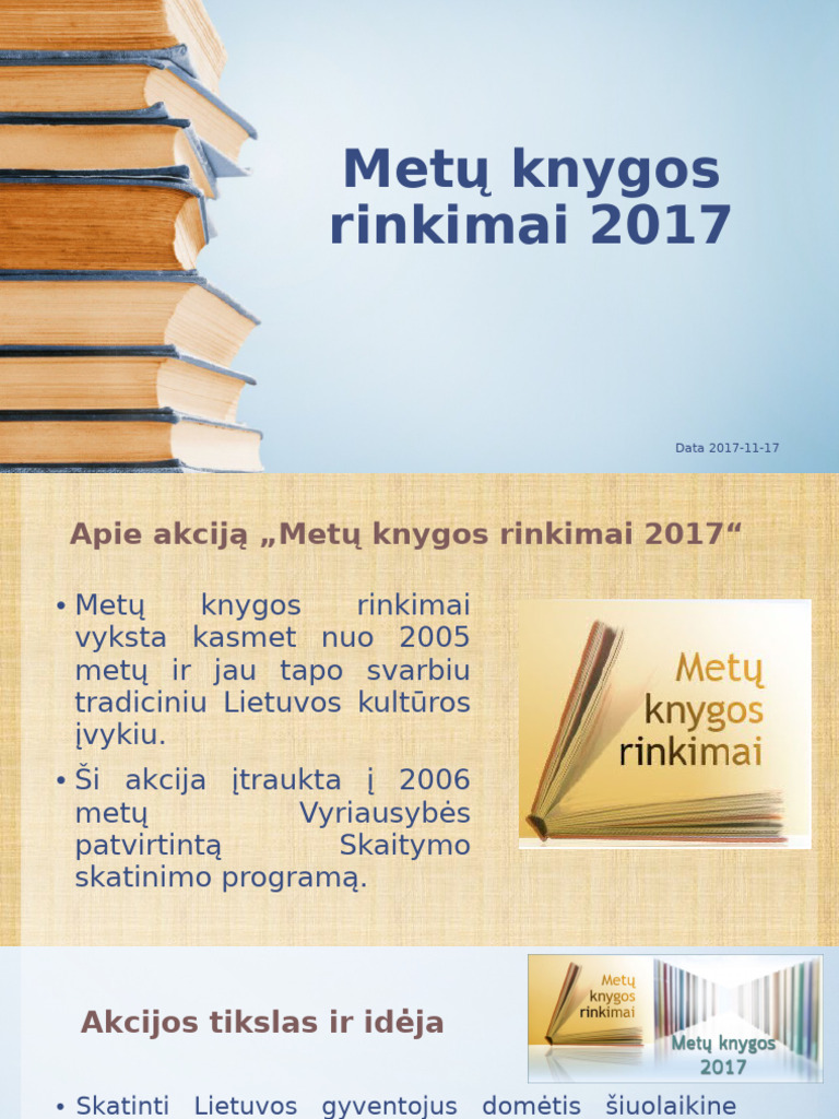 Metu Knygu Rinkimai | PDF