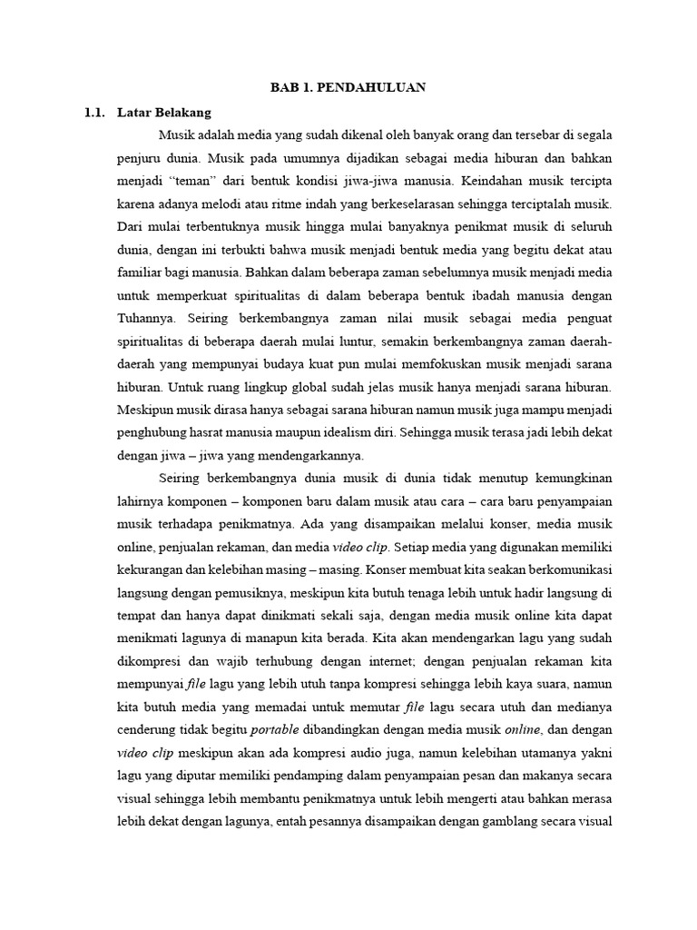 Contoh Latar Belakang | PDF