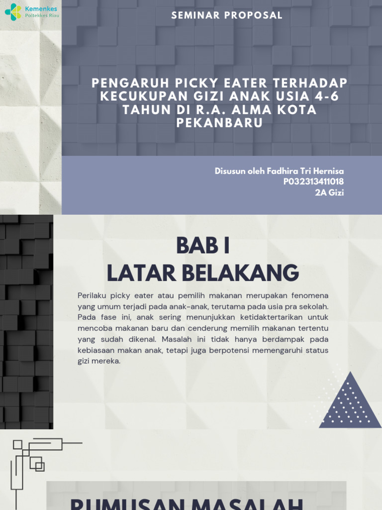 Picky Eater dan Gizi Anak Usia 4-6 Tahun | PDF