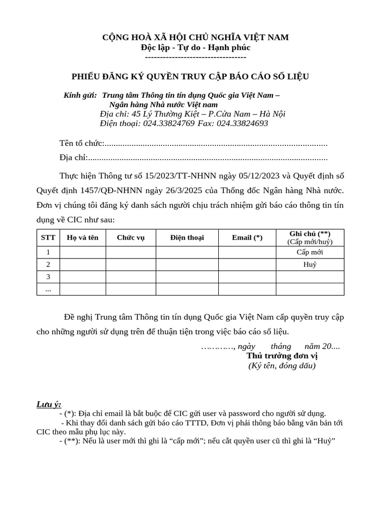Phieu Dang Ky Quyentruycapsolieu | PDF