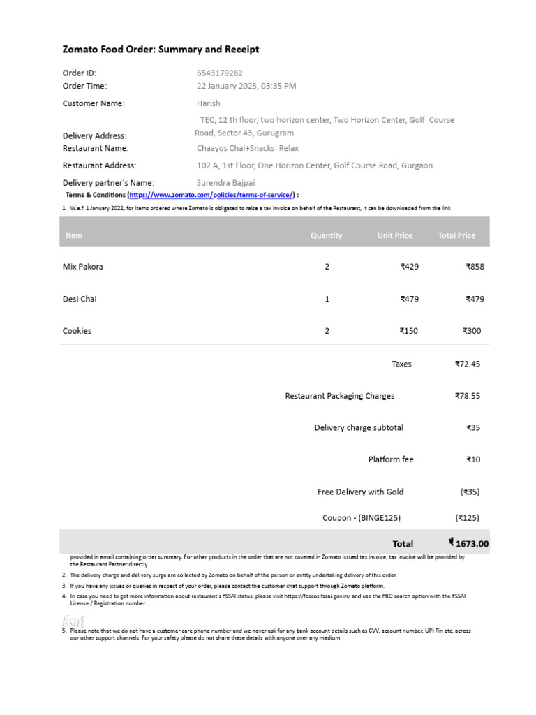 Order ID 6543179282 (22jan25) | PDF