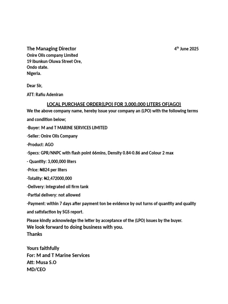 Offer Letter | PDF