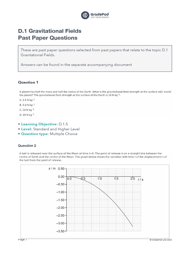 D.1 Past Paper Questions HL | PDF | Evaluation | Methodology