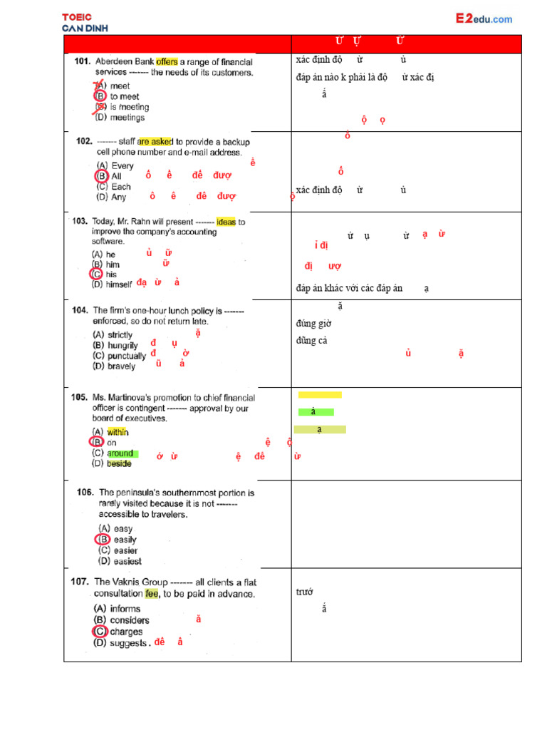 c10 Part 5 RC Test 10 | PDF