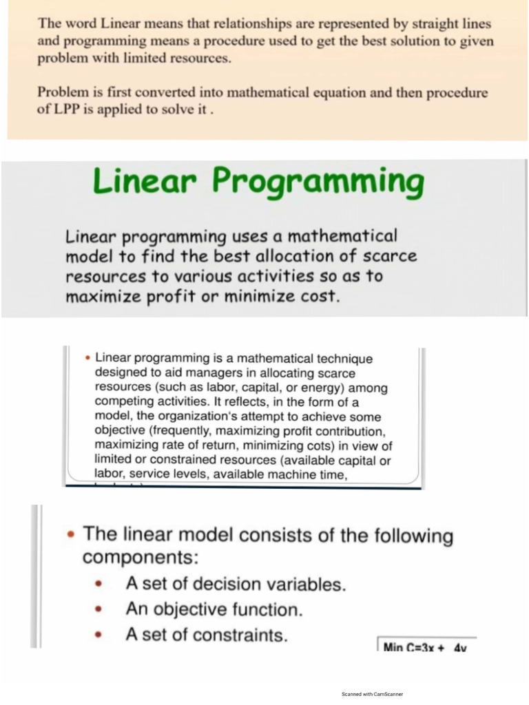 Linear Programming | PDF