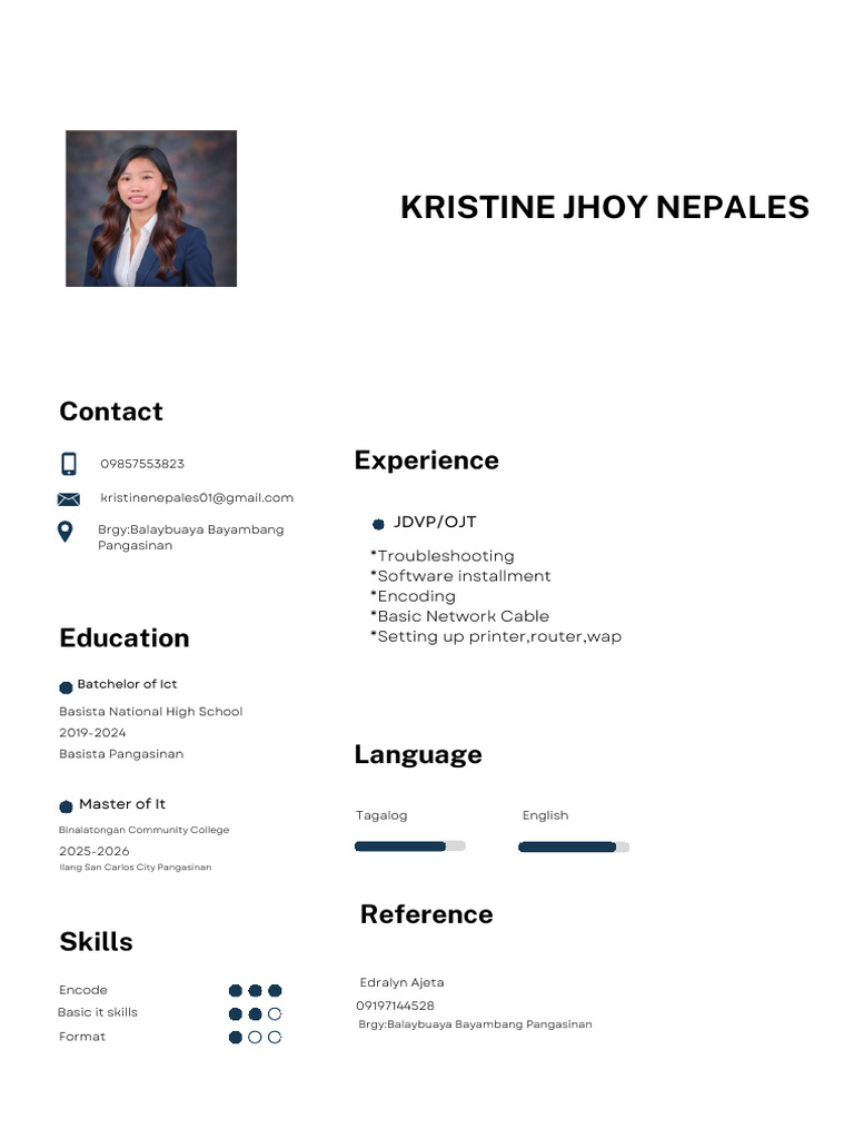 Simple Professional CV Resume 20251204 190045 0000 | PDF