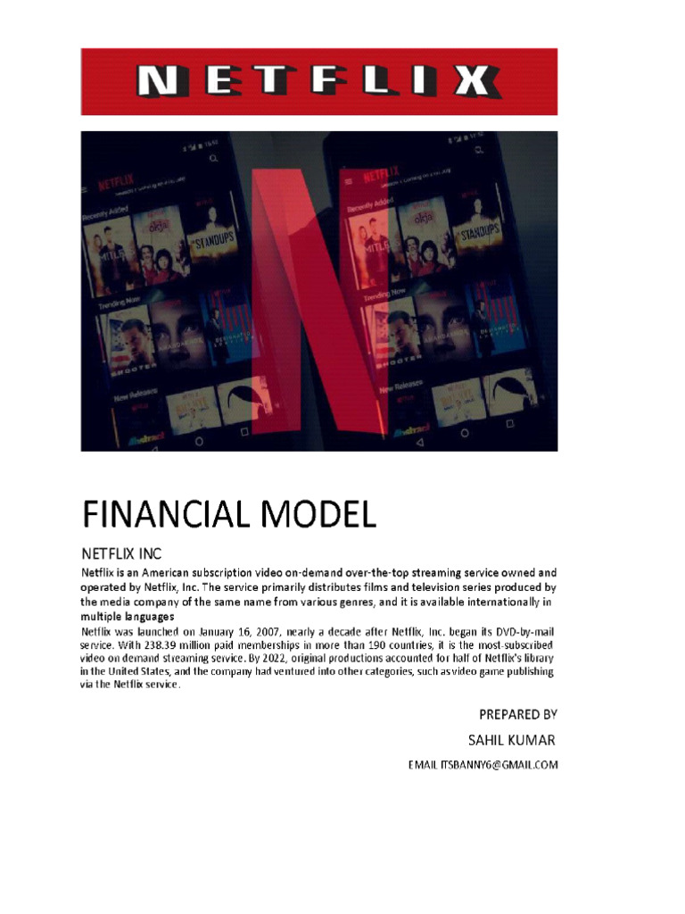 Netflix Financial Overview and Projections | PDF | Expense | Equity ...