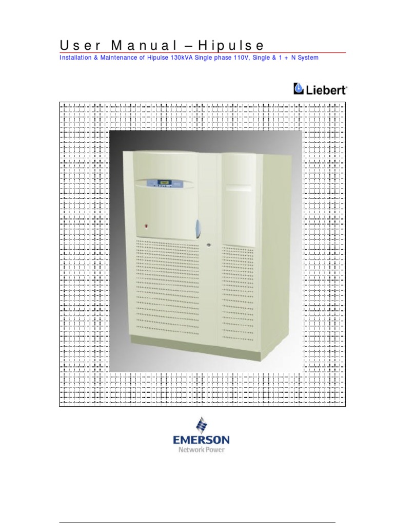 Hi Pulse Liebert | PDF | Power Inverter | Mains Electricity