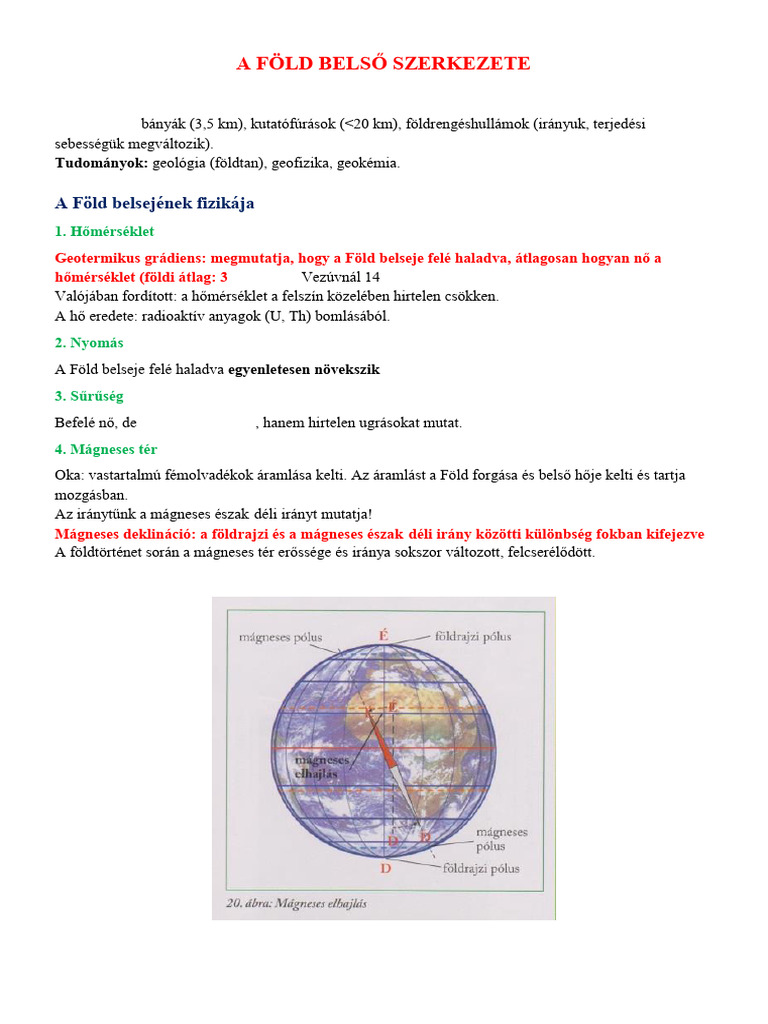 02 01 A Fold Belso Szerkezete | PDF