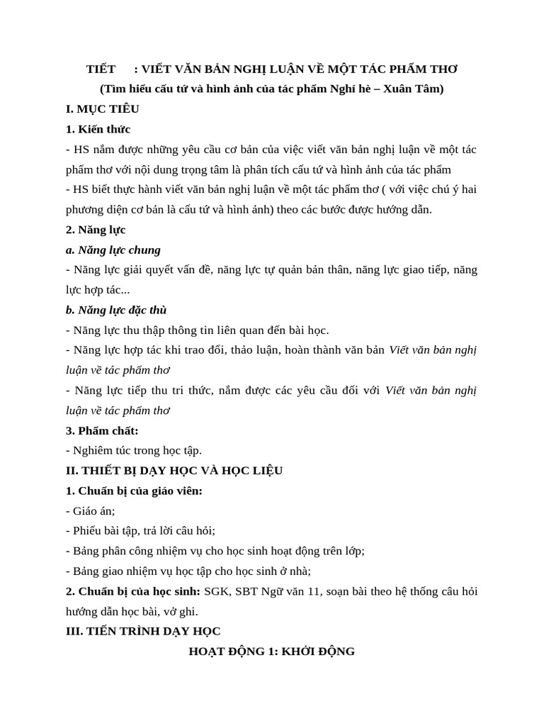 GA1. VIẾT | PDF