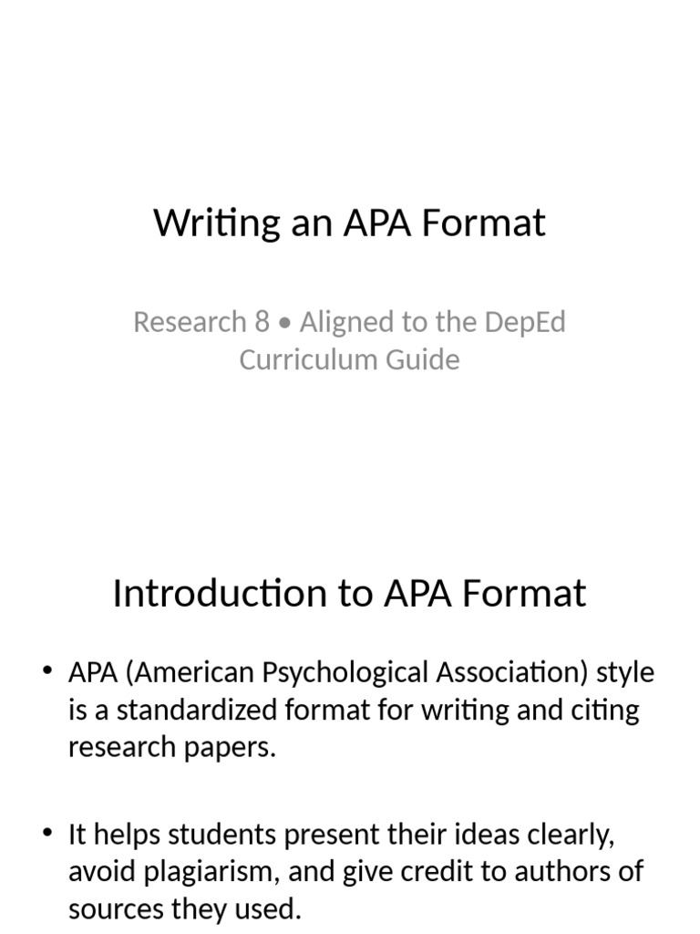 Research8 APA Format Discussion | PDF | Apa Style | Citation
