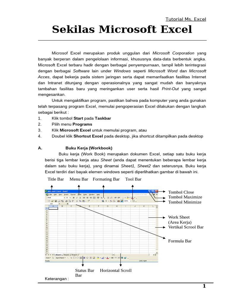Tutorial Ms[1].Excel 1 | PDF