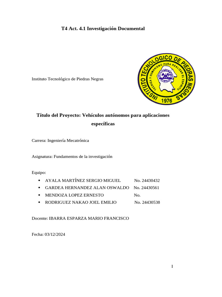 T4 Act. 4.1 Investigación Documental Equipo Gris | PDF | Inteligencia artificial | Inteligencia ...