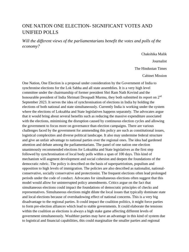OP-ED | PDF | Elections | Democracy