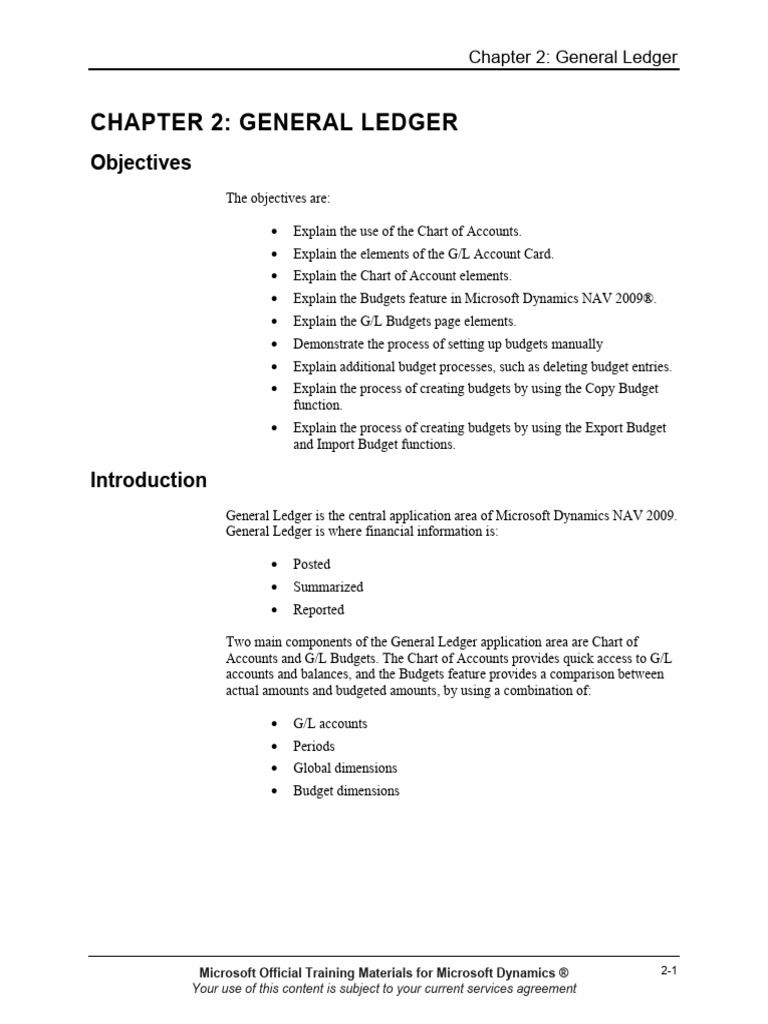 General Ledger Setup in Dynamics NAV | PDF | Debits And Credits ...