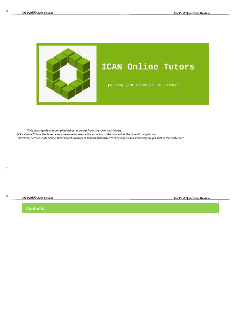 IOT-Pathfinder Course Chart v2 (2) - 1 | PDF | International Financial ...