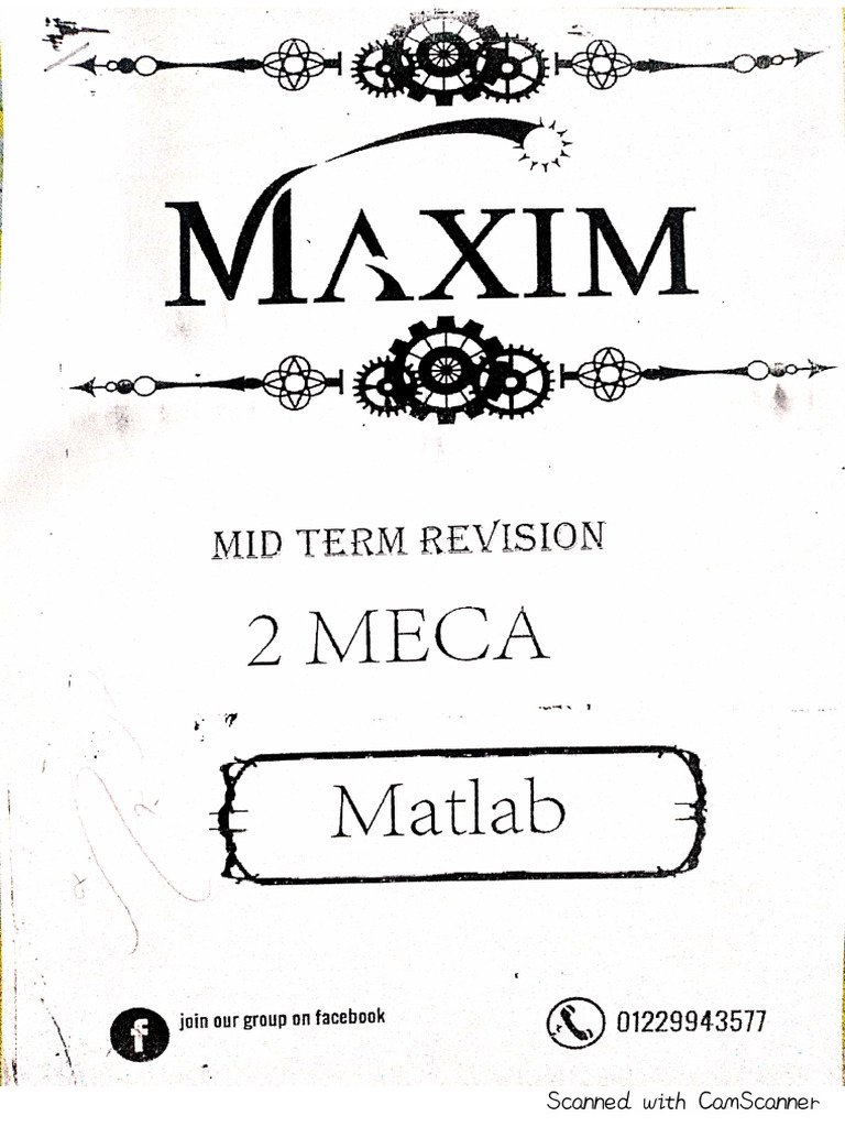 Matlab Revision | PDF