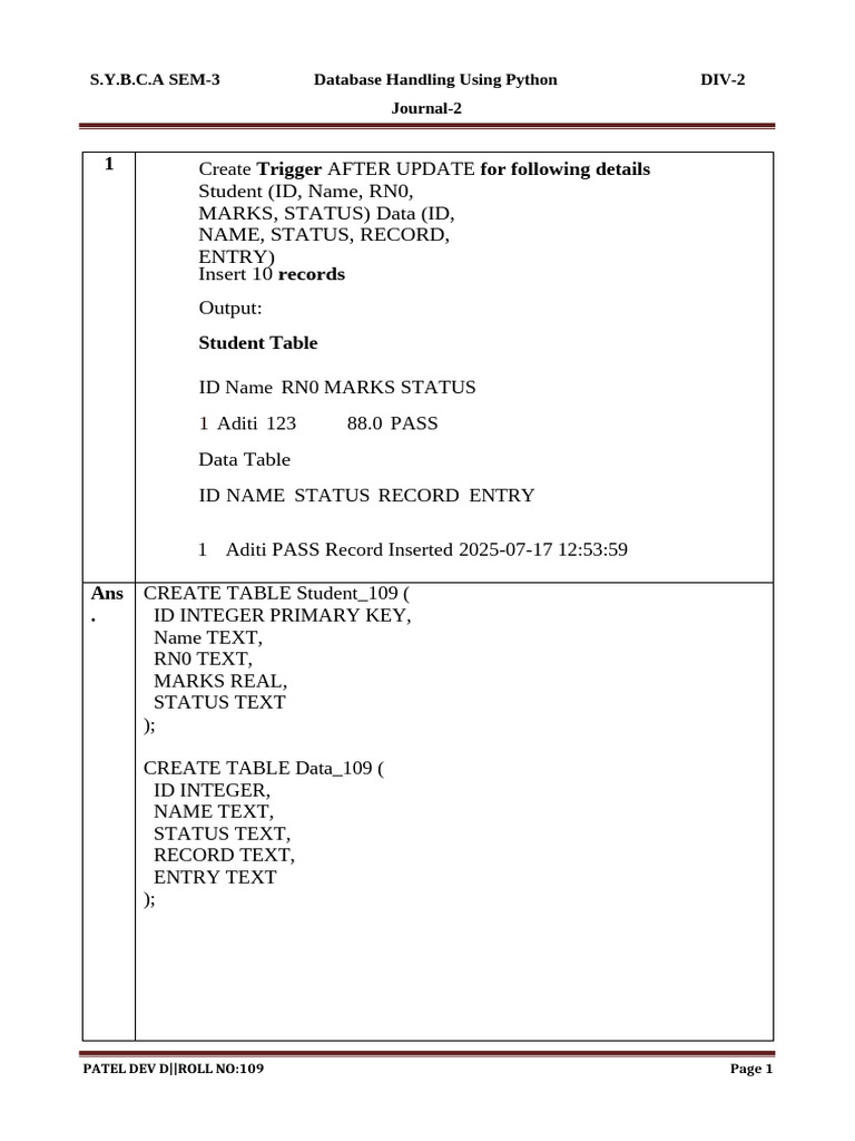 Darshan Journal 2 | PDF | Computer Data | Information Retrieval