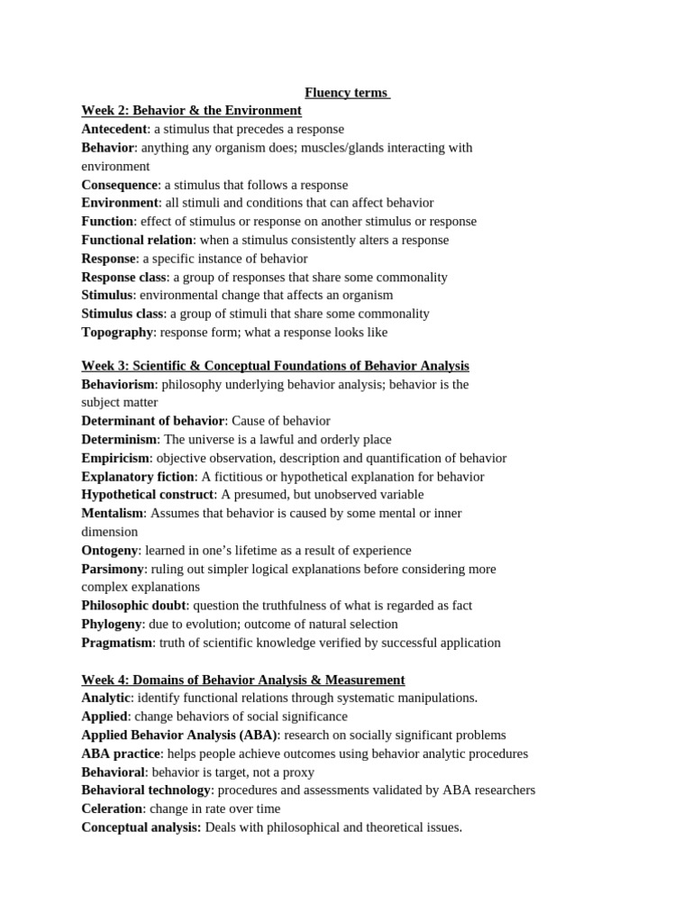 Concepts & Principles ALL Key Terms | PDF | Reinforcement | Classical ...