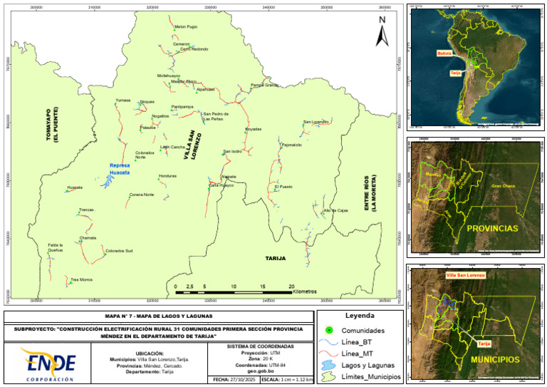 Mapa de Lagos y Comunidades en Tarija | PDF | Geografía | Cartografía