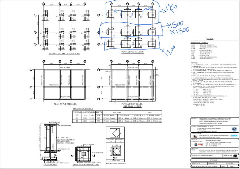 G-type Staff Quarter - Gairatganj for Structure-Layout1 | PDF ...