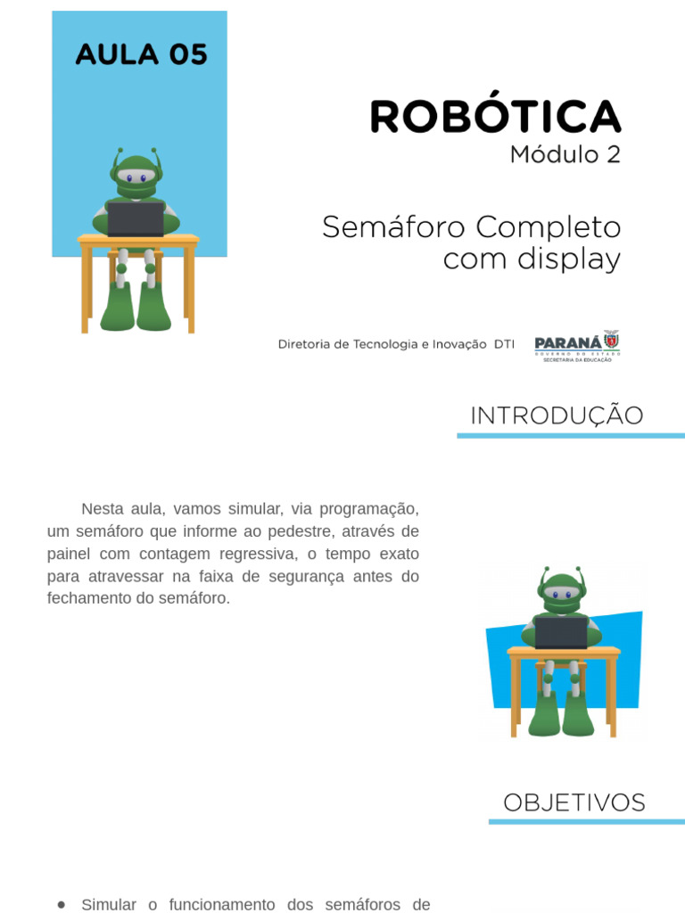 Aula05 Semaforo Completo Com Display m2 Slides (1) | PDF | Semáforo ...