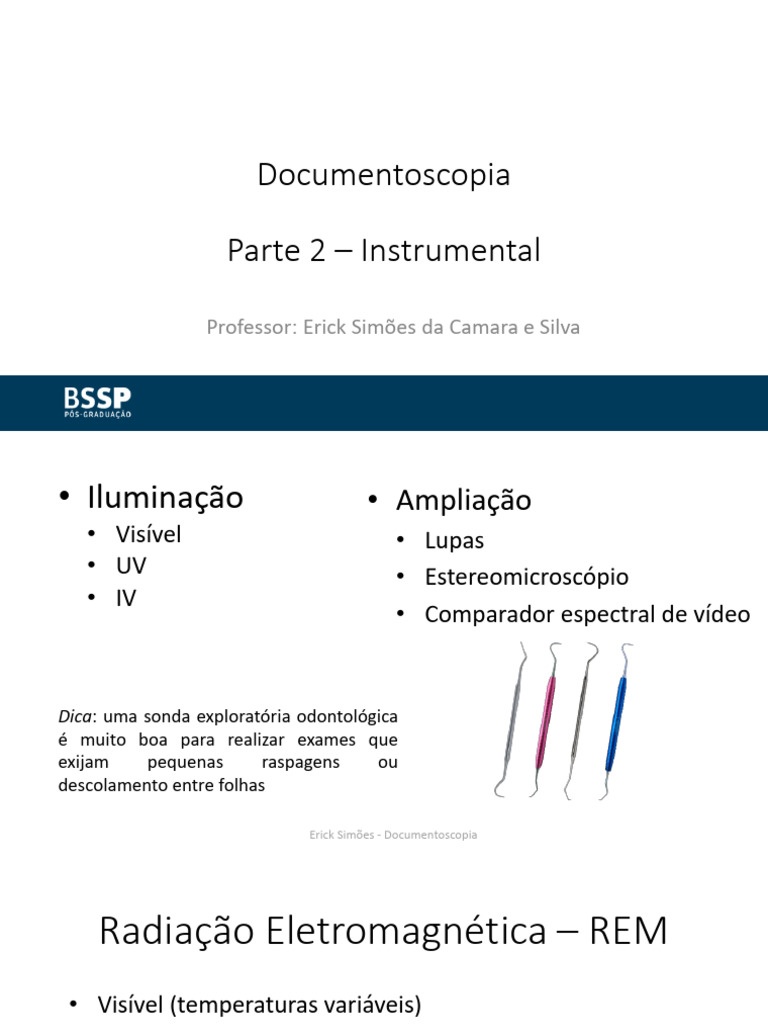Instrumentos e Técnicas em Documentoscopia | PDF | Ultravioleta | Câmera