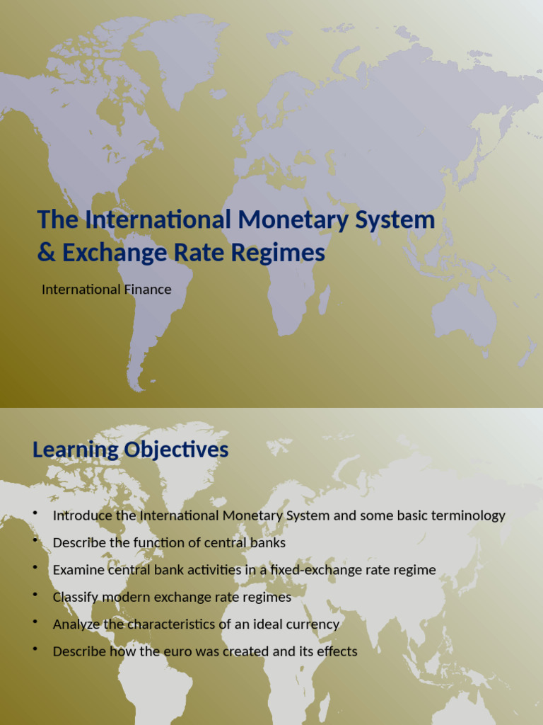 1. International Monetary System | PDF | Quantitative Easing | Federal Reserve