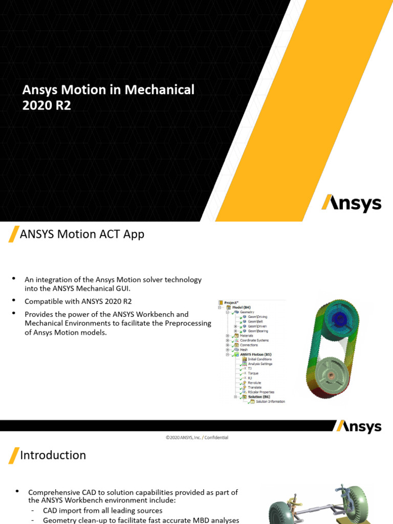 Ansys Motion 2020 R2 Overview | PDF | Gear | Force