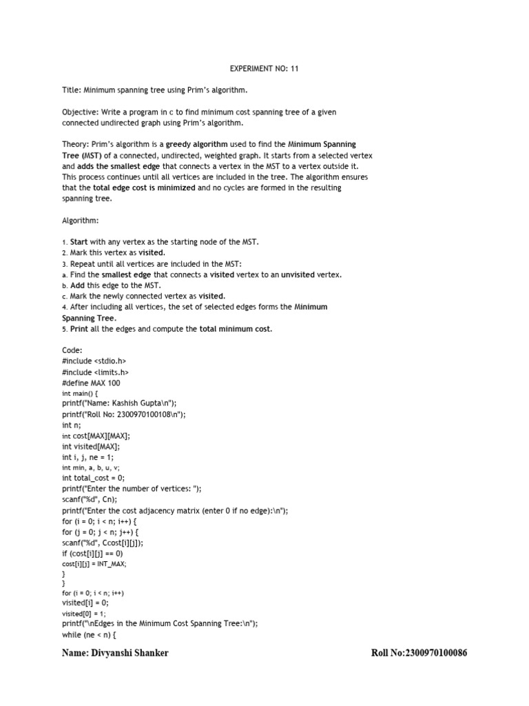 exp 11 | PDF