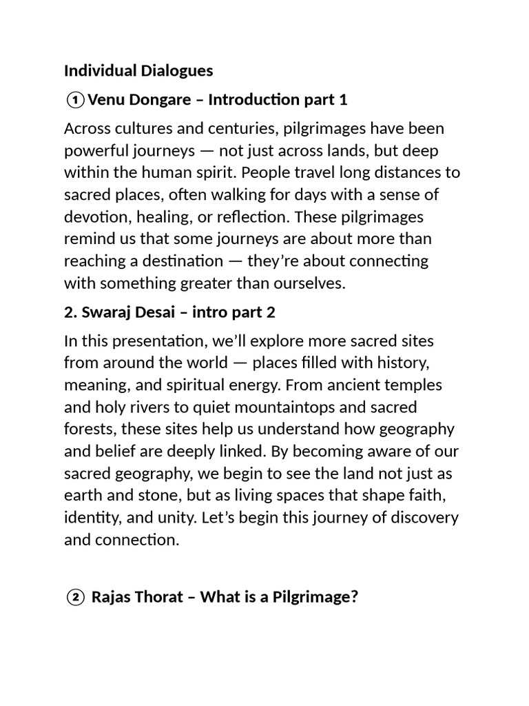 Exploring Sacred Sites and Pilgrimages | PDF | Pilgrimage | Temple