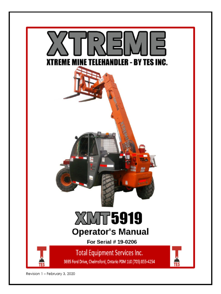 19-0206 - Operators Manual (XMT-5919)-Rev 1 | PDF | Manual Transmission ...
