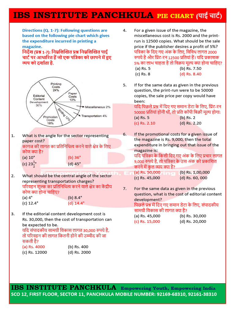 Pie Chart, Ibs PDF | PDF