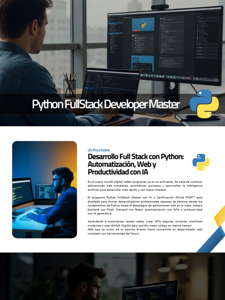 1004 Brochure PythonFullStackDeveloper Master | PDF | Python (lenguaje ...