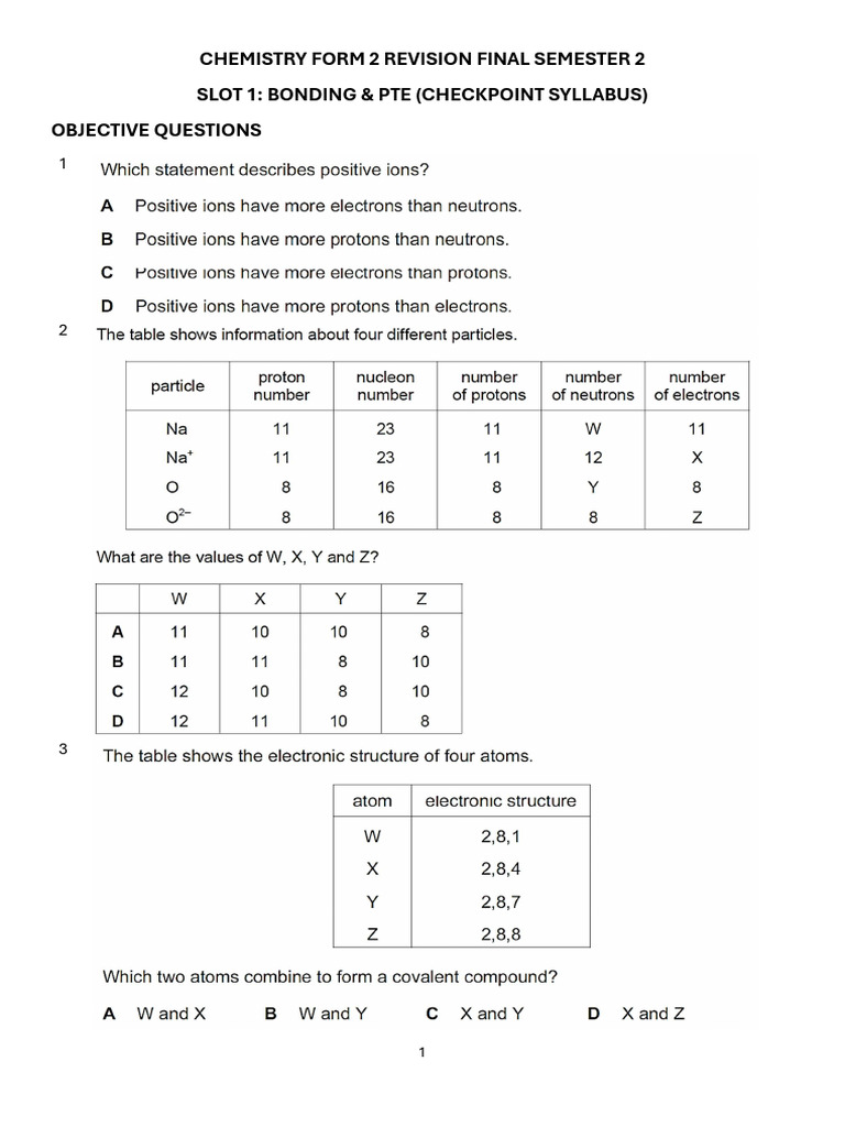 Revision Final Semester 2 | PDF