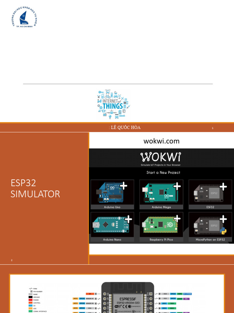 ESP32 Simulator Guide for IoT Projects | PDF