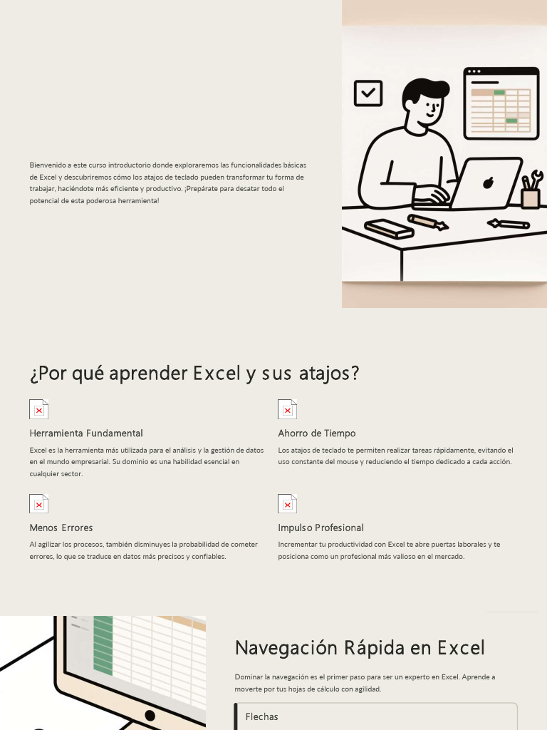 1. Curso Basico de Excel Domina Lo Esencial y Atajos Clave | PDF ...