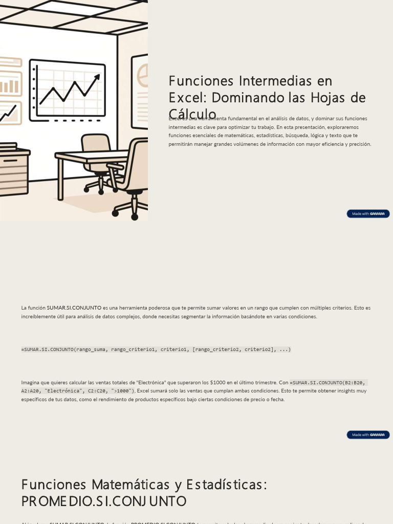 2. Funciones Intermedias en Excel Dominando Las Hojas de Calculo | PDF ...