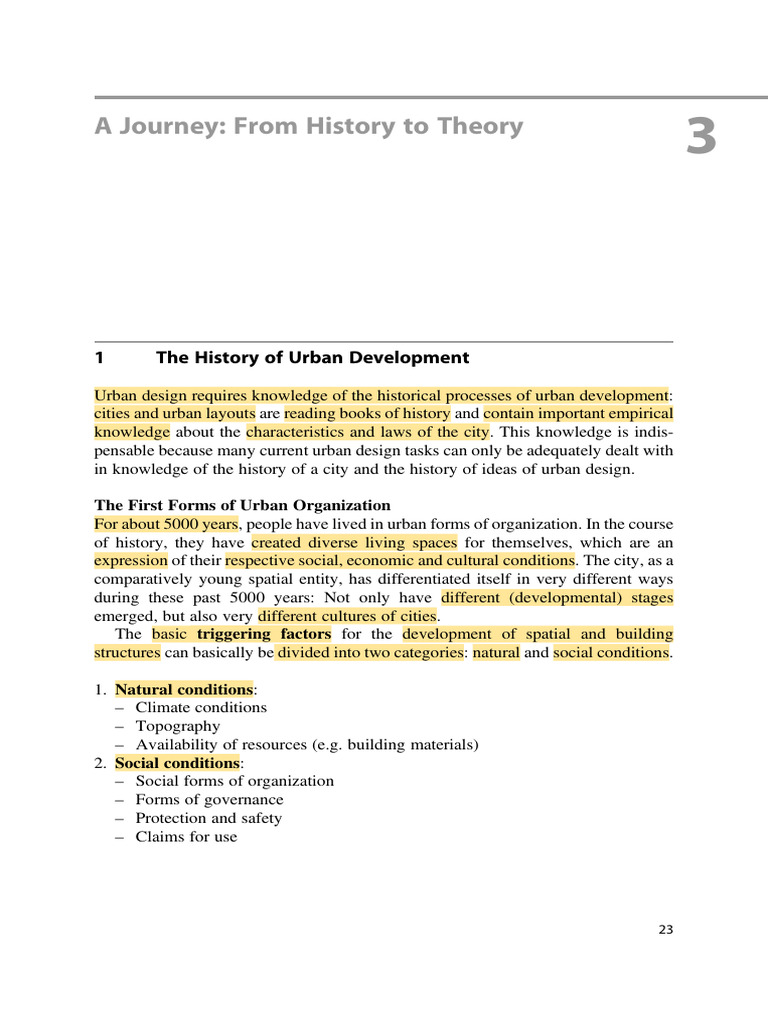History of Urban Development Insights | PDF | City | Urban Design