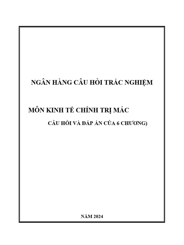 466-Câu-Trắc-nghiệm-KTCT | PDF