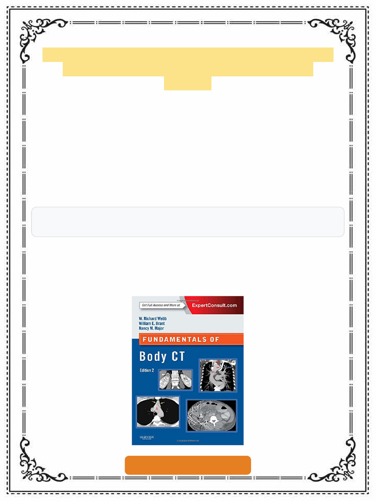 Fundamentals of Body CT 4e 4th Edition W. Richard Webb Ebook Long Form ...