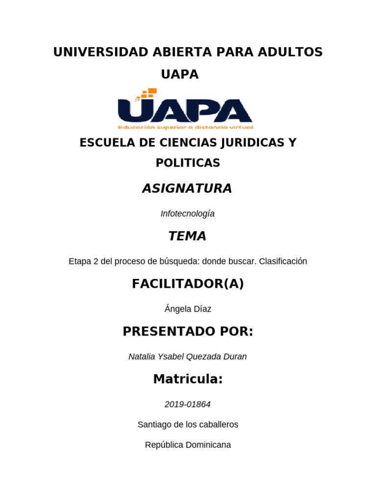 Tarea Viii Infotecnologia | PDF | Aprendizaje | Informática