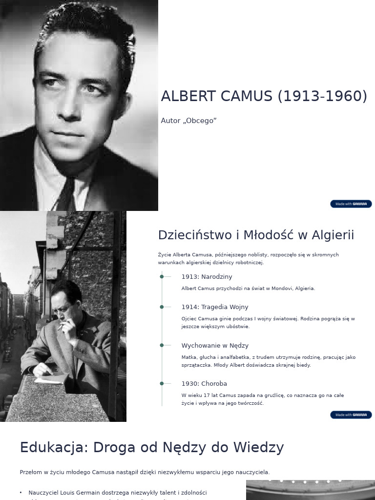 Albert Camus 1913 1960 | PDF