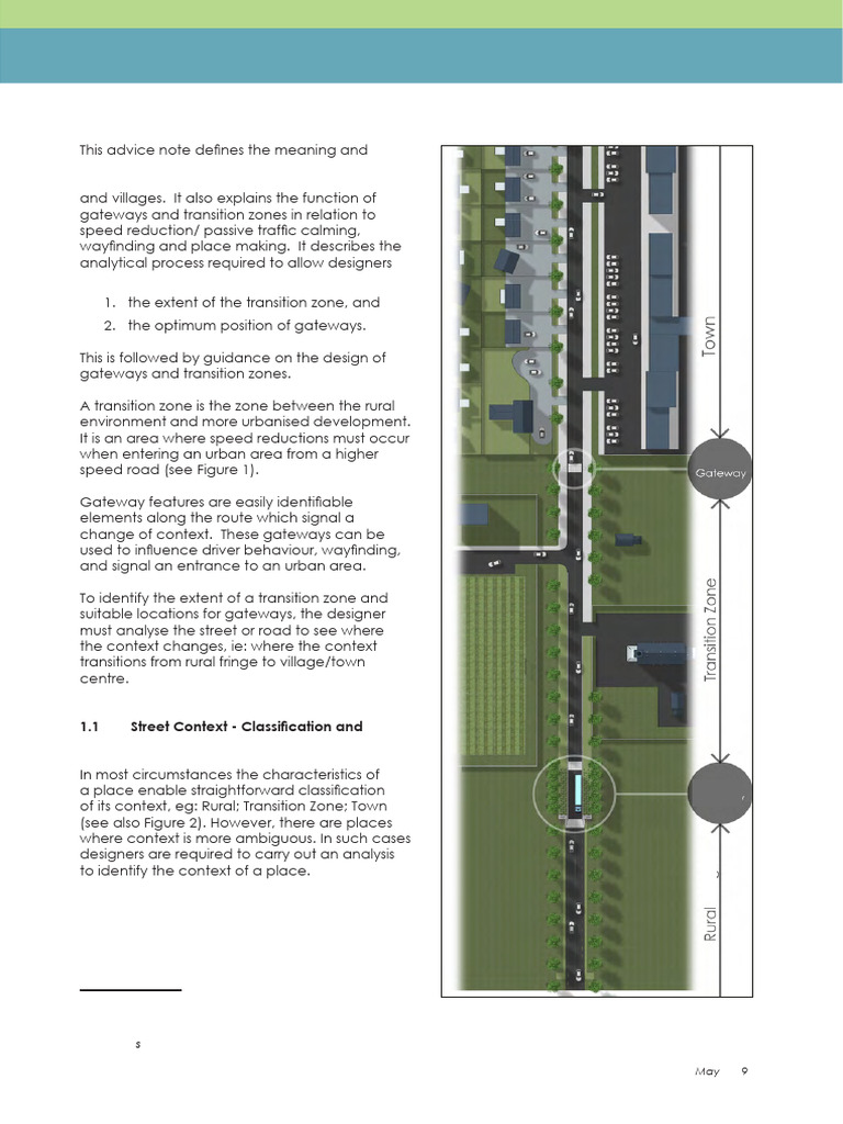 Advice Note 1 - Transition Zones and Gateways. | PDF | Road | Speed Limit